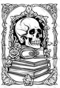Necromancer Books | Coloring Pages | Learnigma